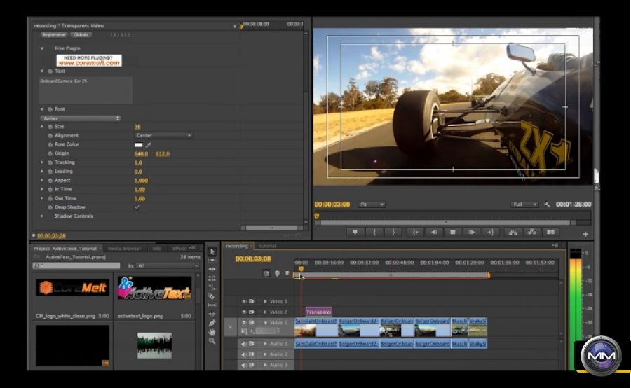 CoreMelt offer ten free titling plugins for Premiere Pro editors