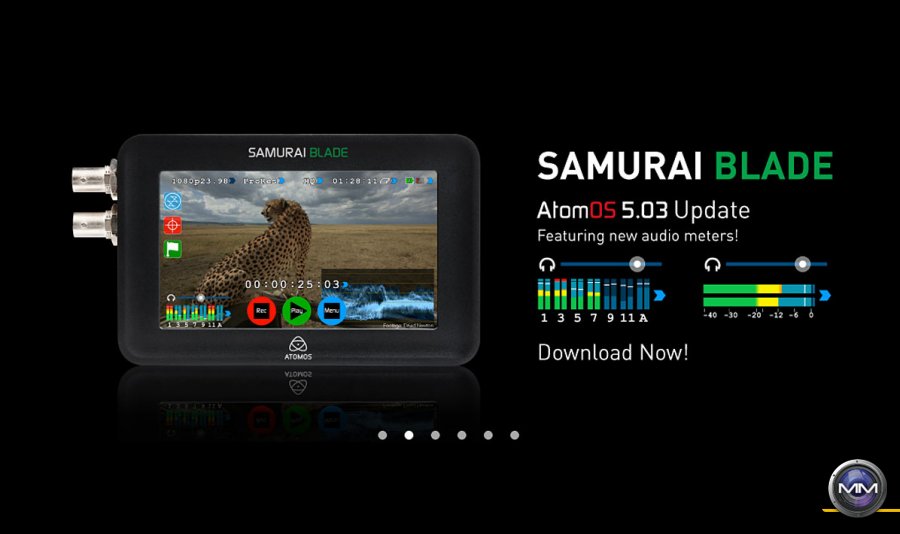 Atomos Samurai Blade updated with Advanced Audio Features