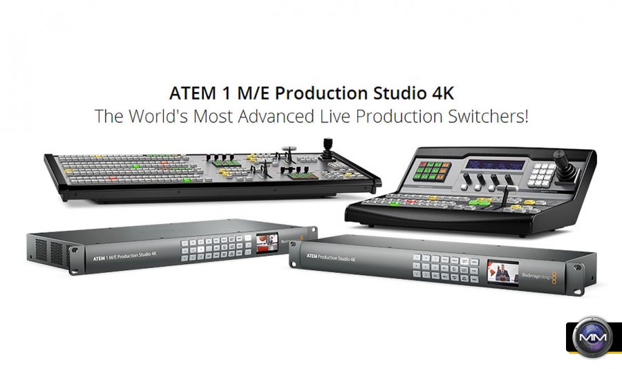 Blackmagic Design Announces ATEM 1 M/E Production Studio 4K